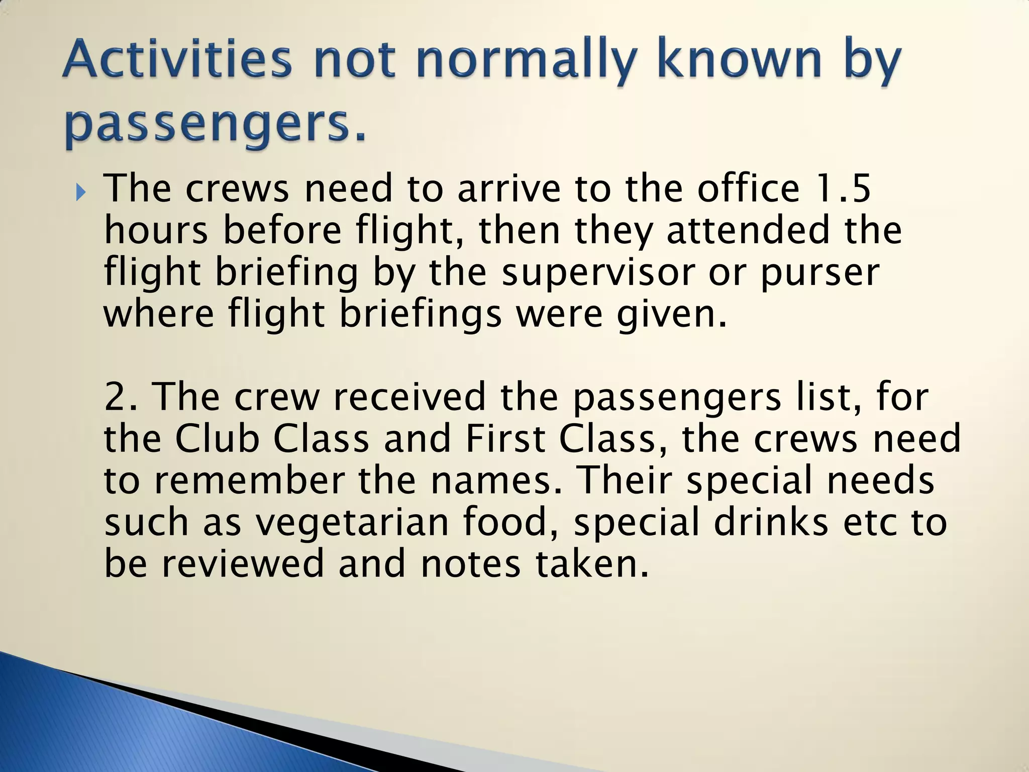 The job of cabin crew | PDF