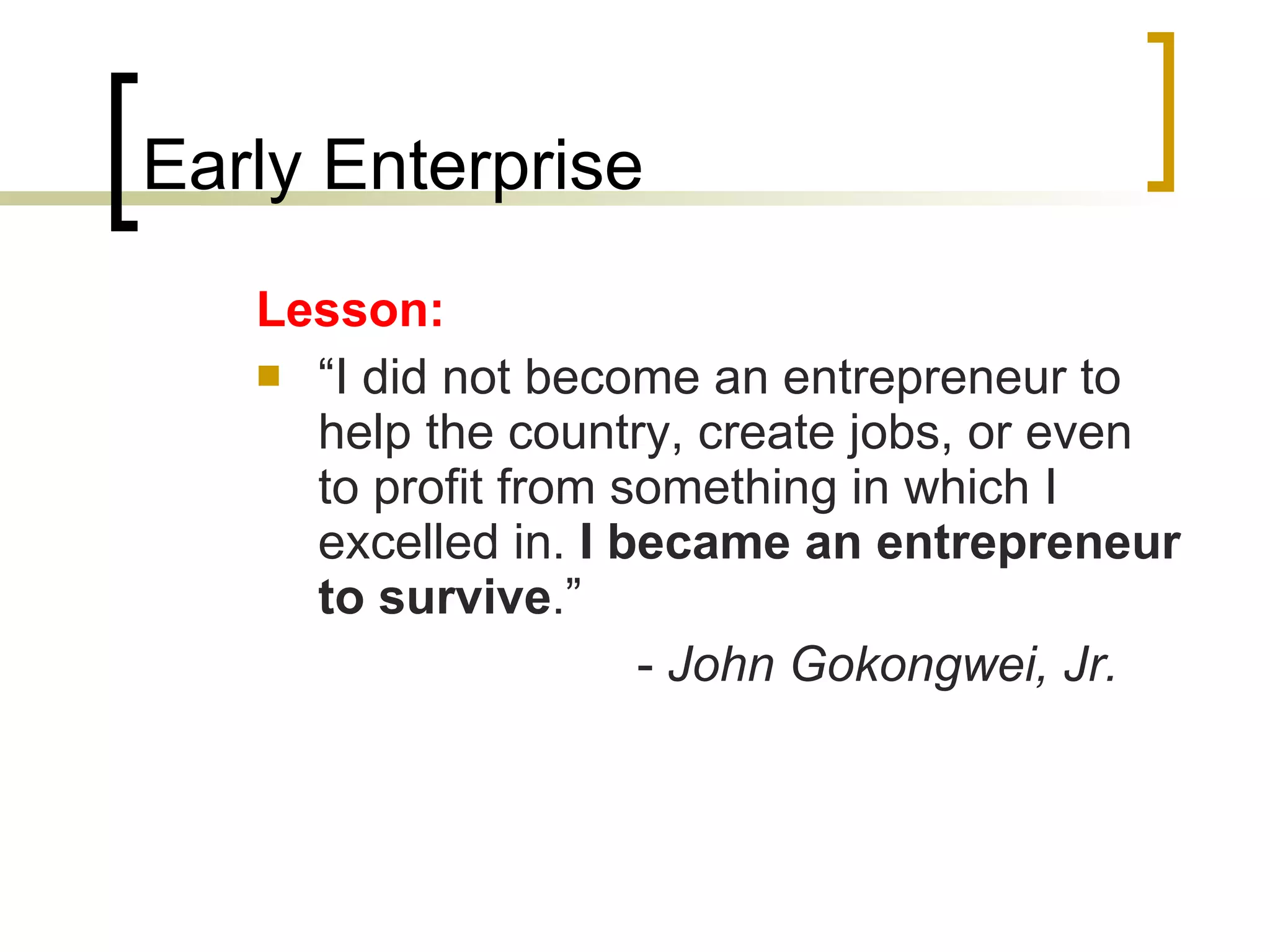 The john gokongwei story | PPT