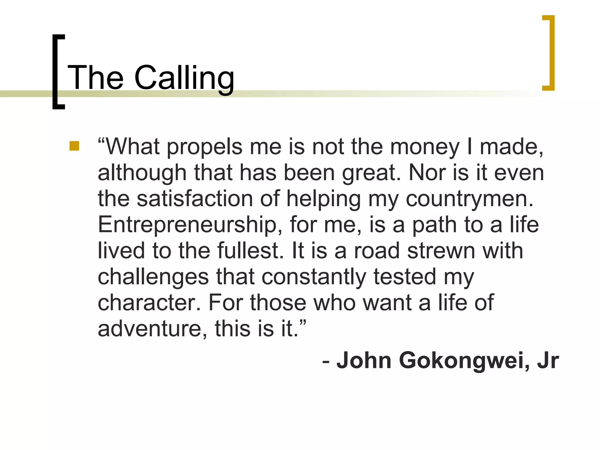 The john gokongwei story | PPT