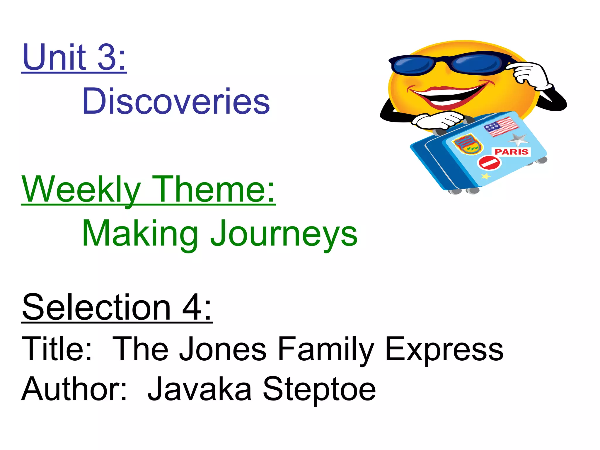 The Jones Family Express Focus Wall | PPT