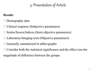 The journal club (education purpose) | PPTX