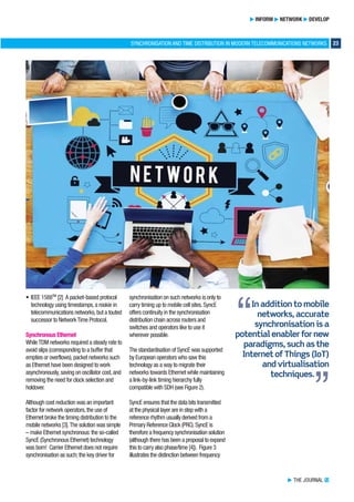 Synchronisation and Time Distribution in Modern Telecommunications ...