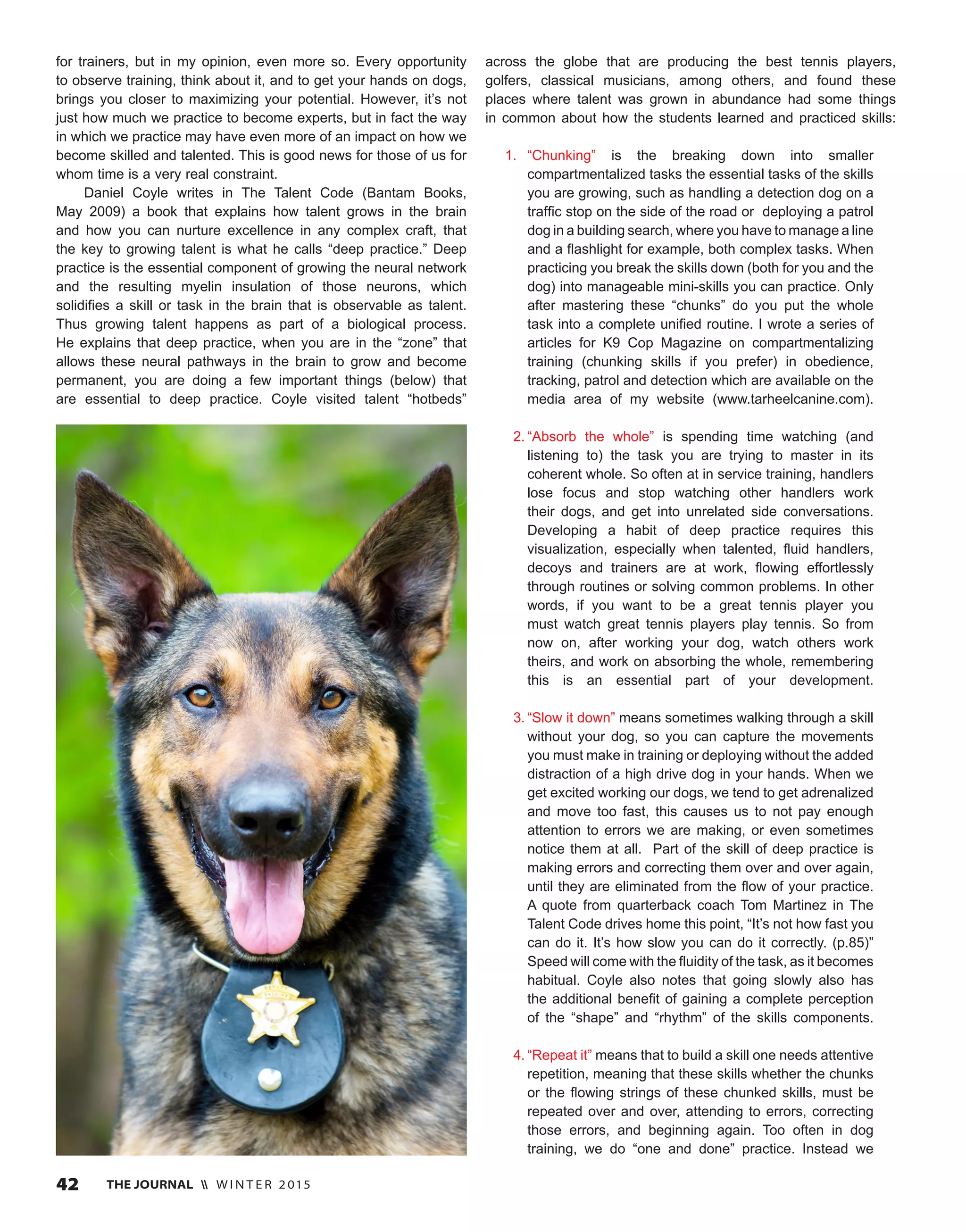 The Talented K9 Trainer | PDF