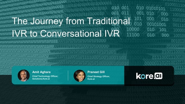 The journey from traditional to conversational IVR | PDF