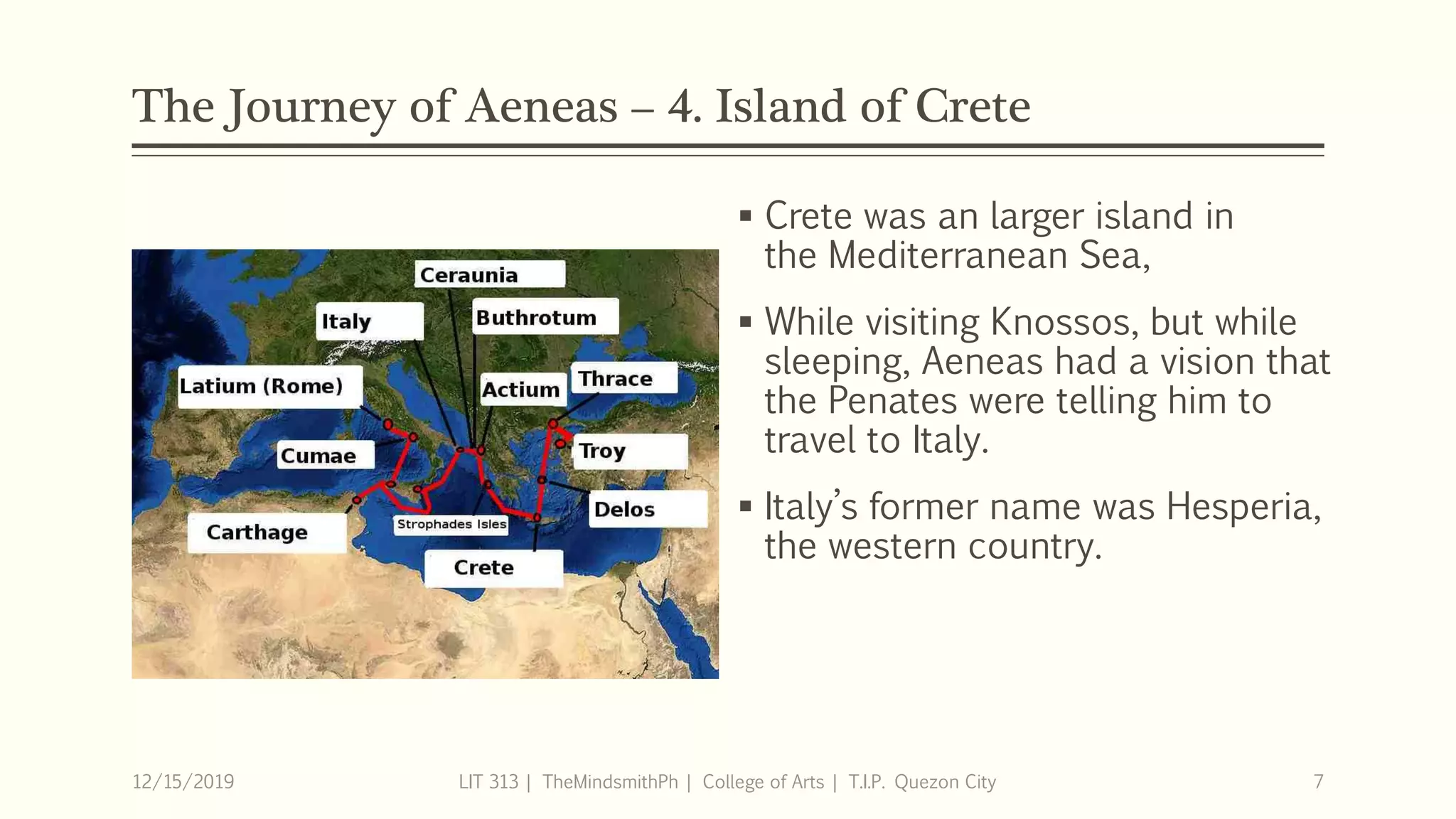 The Journey of Aeneas | PPTX