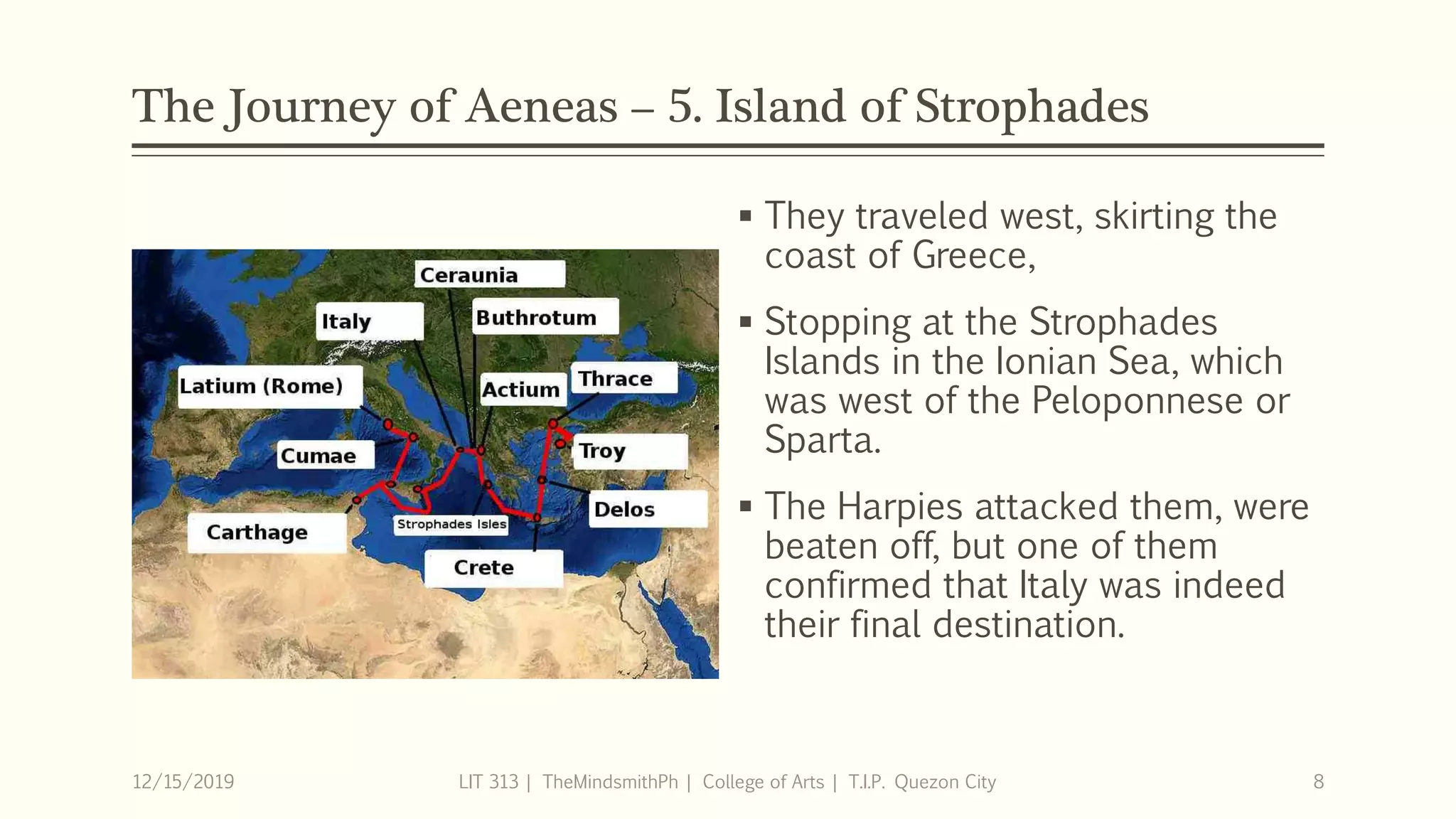 The Journey of Aeneas | PPTX