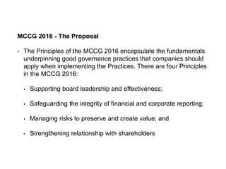 The journey of Corporate Governance in Malaysia, So Far | PPTX