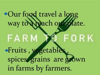 The journey of food | PPTX