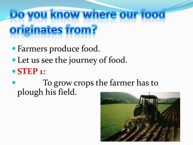 The journey of food | PPTX