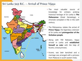 The journey of sri lanka 500 b.c. to 2017 | PPTX