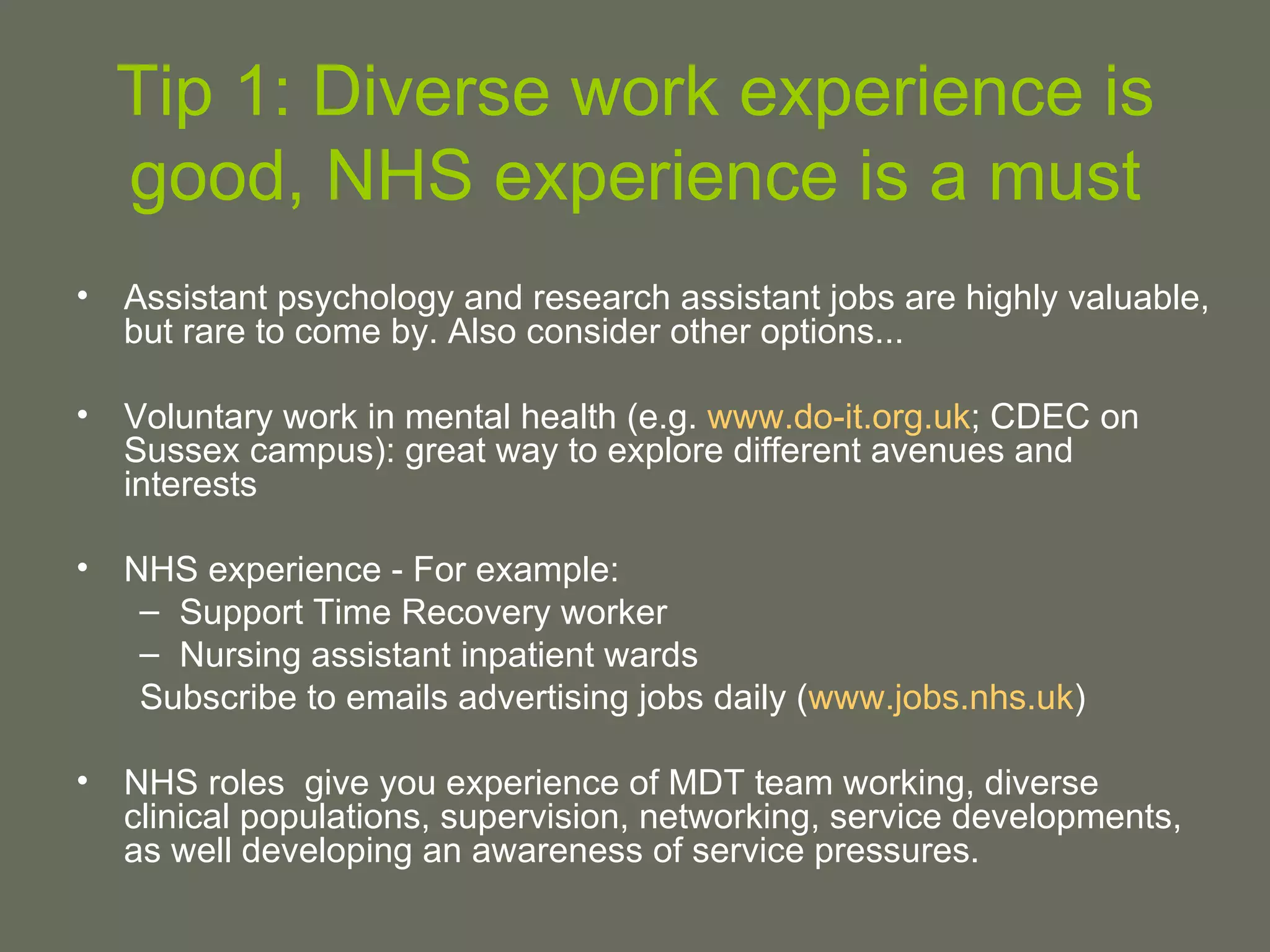The Journey to Clinical Psychology Training | PPT