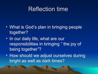 The Joy Of Being Together | PPT