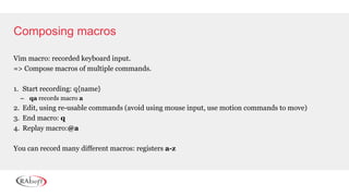 The Joy of Vim | PPT