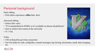 The Joy of Vim | PPT