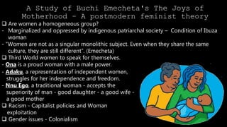 The Joys of motherhood | PPTX