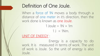 Introduction to energy | PPTX