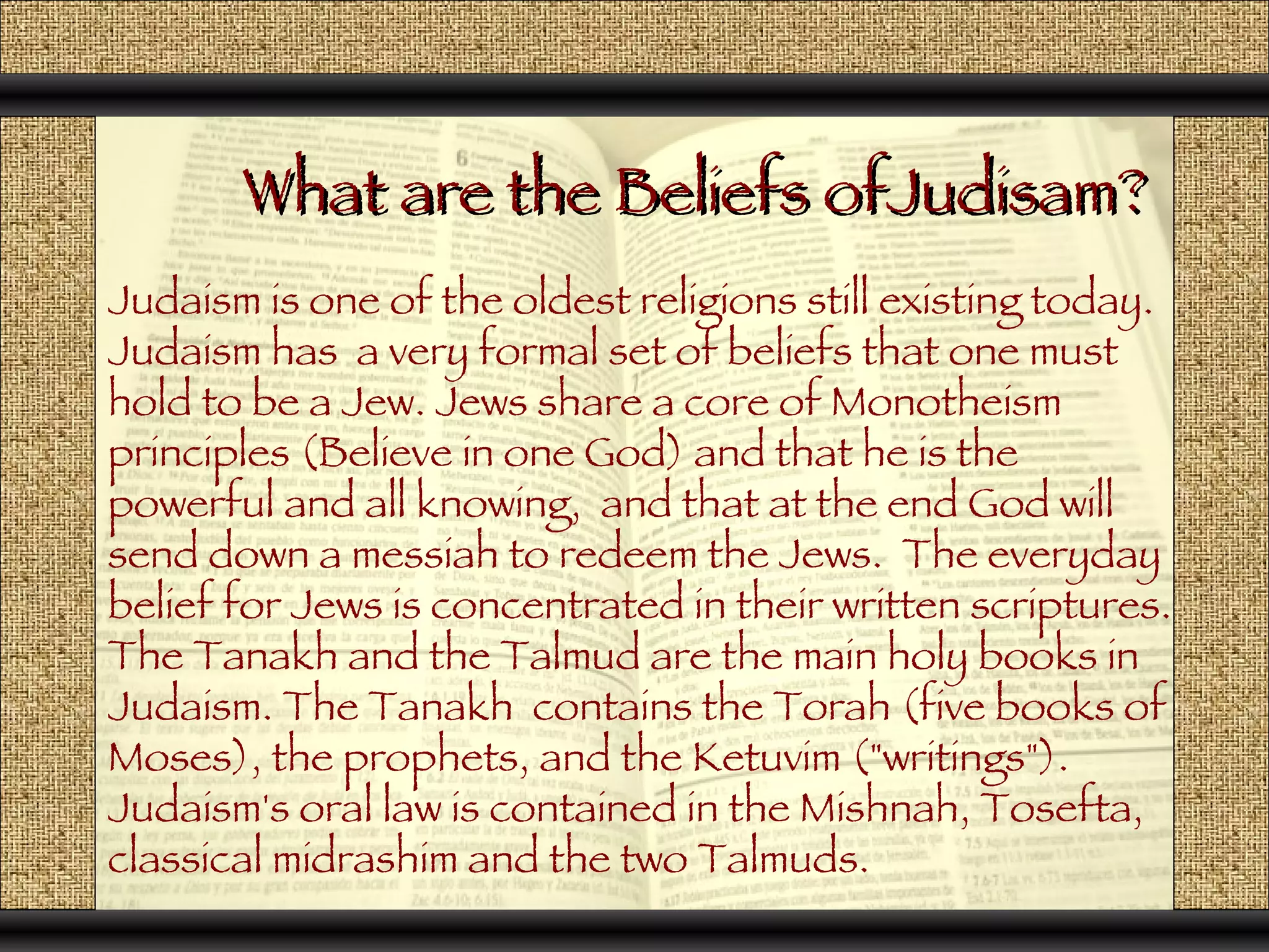The Judaism Powerpoint | PPT