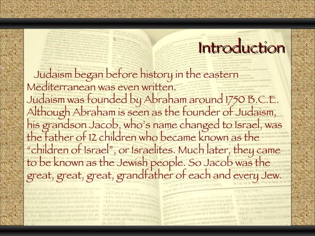 The Judaism Powerpoint | PPT | Judaism | Religion & Spirituality