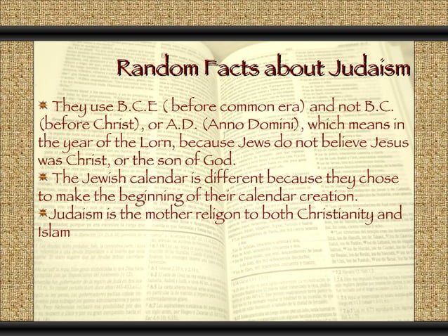 The Judaism Powerpoint | PPT | Judaism | Religion & Spirituality