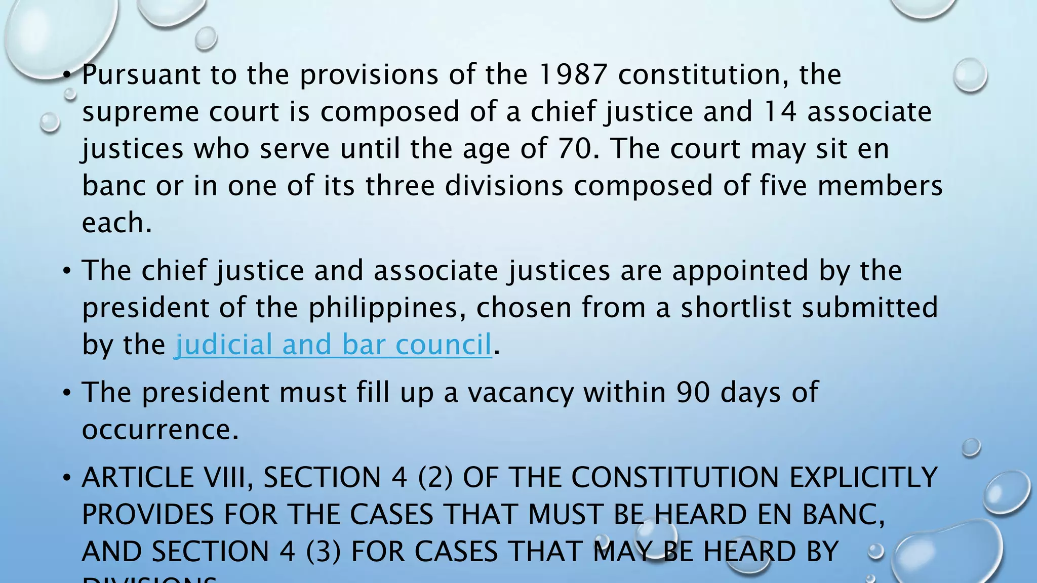 THE JUDICIAL BRANCH OF THE PHILIPPINE GOVERNMENT | PPTX