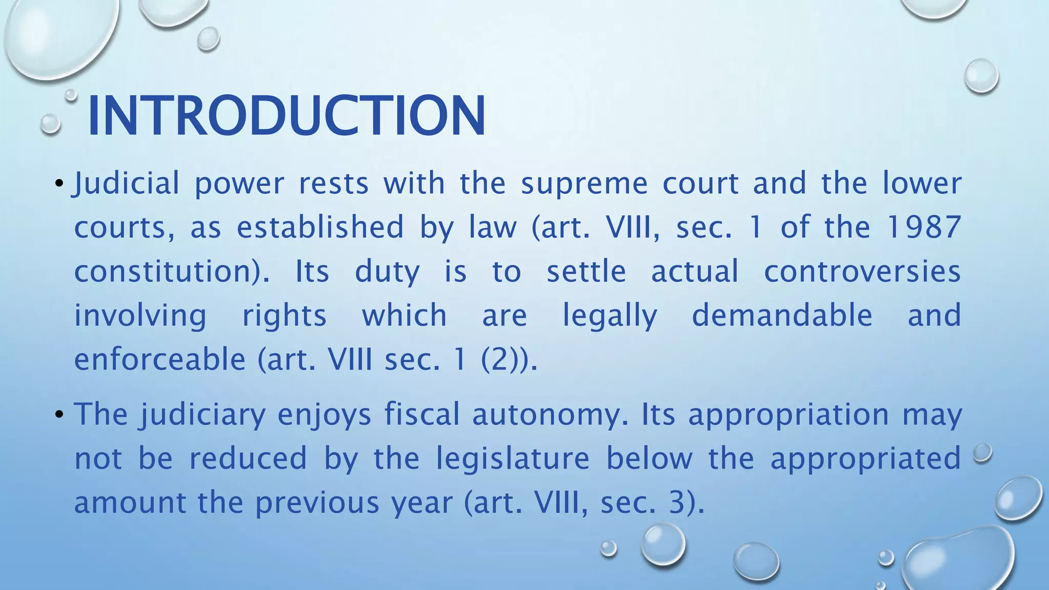 THE JUDICIAL BRANCH OF THE PHILIPPINE GOVERNMENT | PPTX