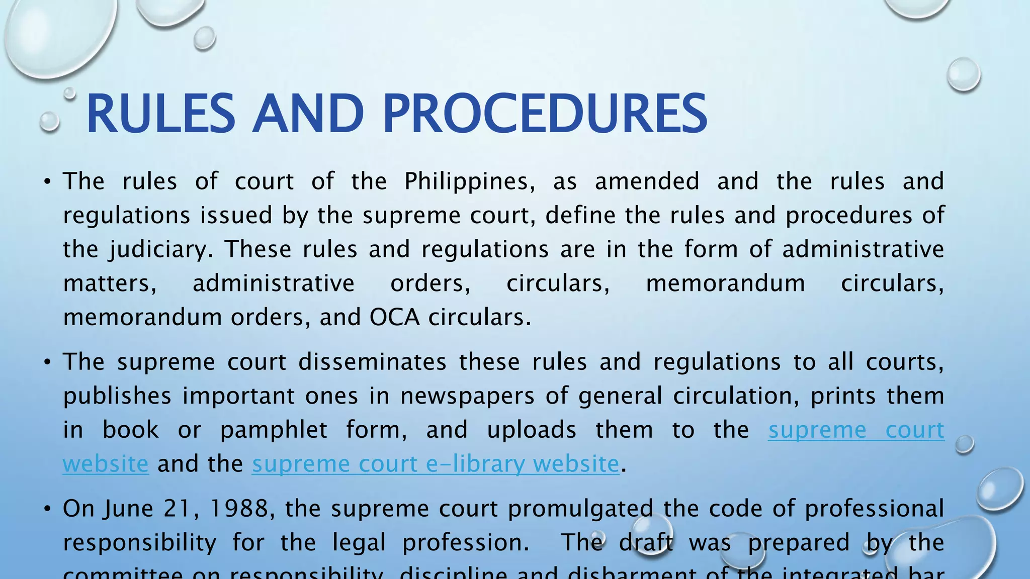THE JUDICIAL BRANCH OF THE PHILIPPINE GOVERNMENT | PPTX