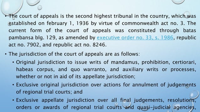 THE JUDICIAL BRANCH OF THE PHILIPPINE GOVERNMENT | PPTX