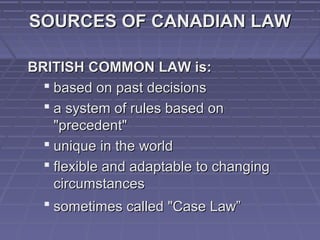 Canada's Judicial System Intro | PPT
