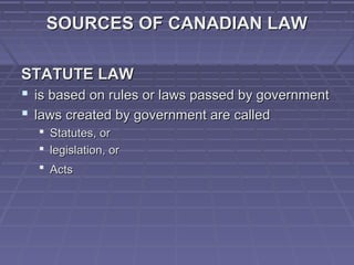 Canada's Judicial System Intro | PPT
