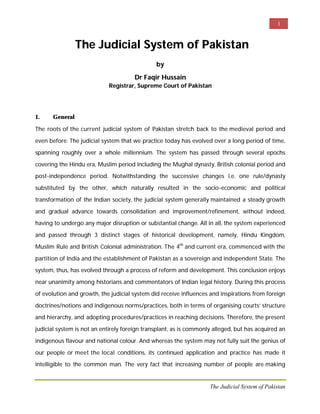 The judicial system of Pakistan | PDF