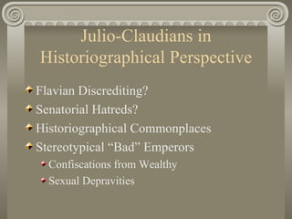 The julio claudian overview | PPT