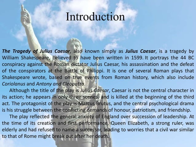 The Julius Caesar | PPTX