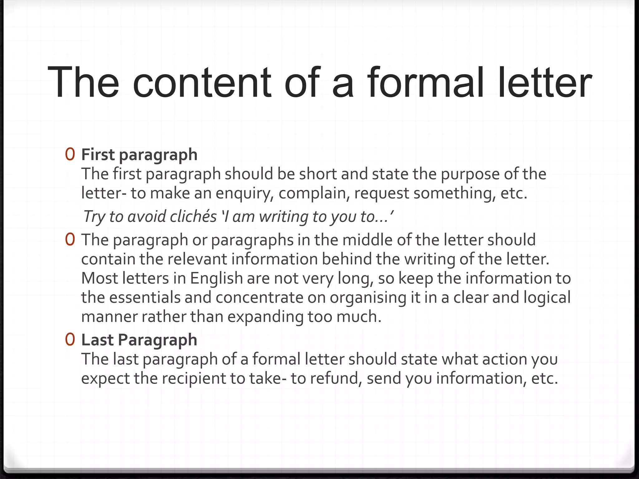 Letter writing | PPTX