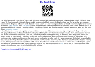 The Jungle Essay Example | PPT