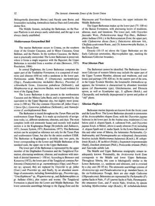THE JURASIC AMMONITES ZONES OF THE SOVIET UNION | PDF