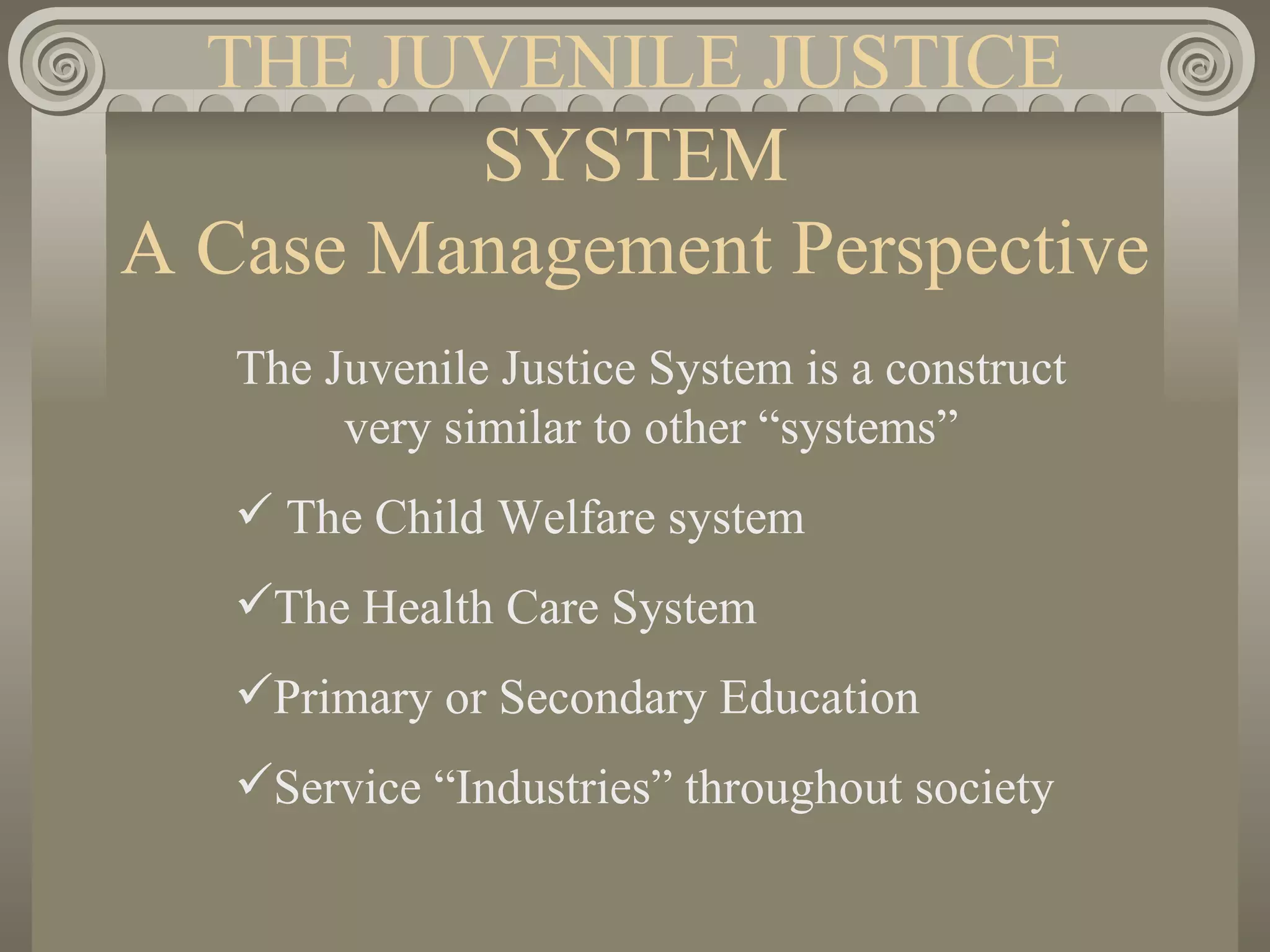 The juvenile justice system | PPT