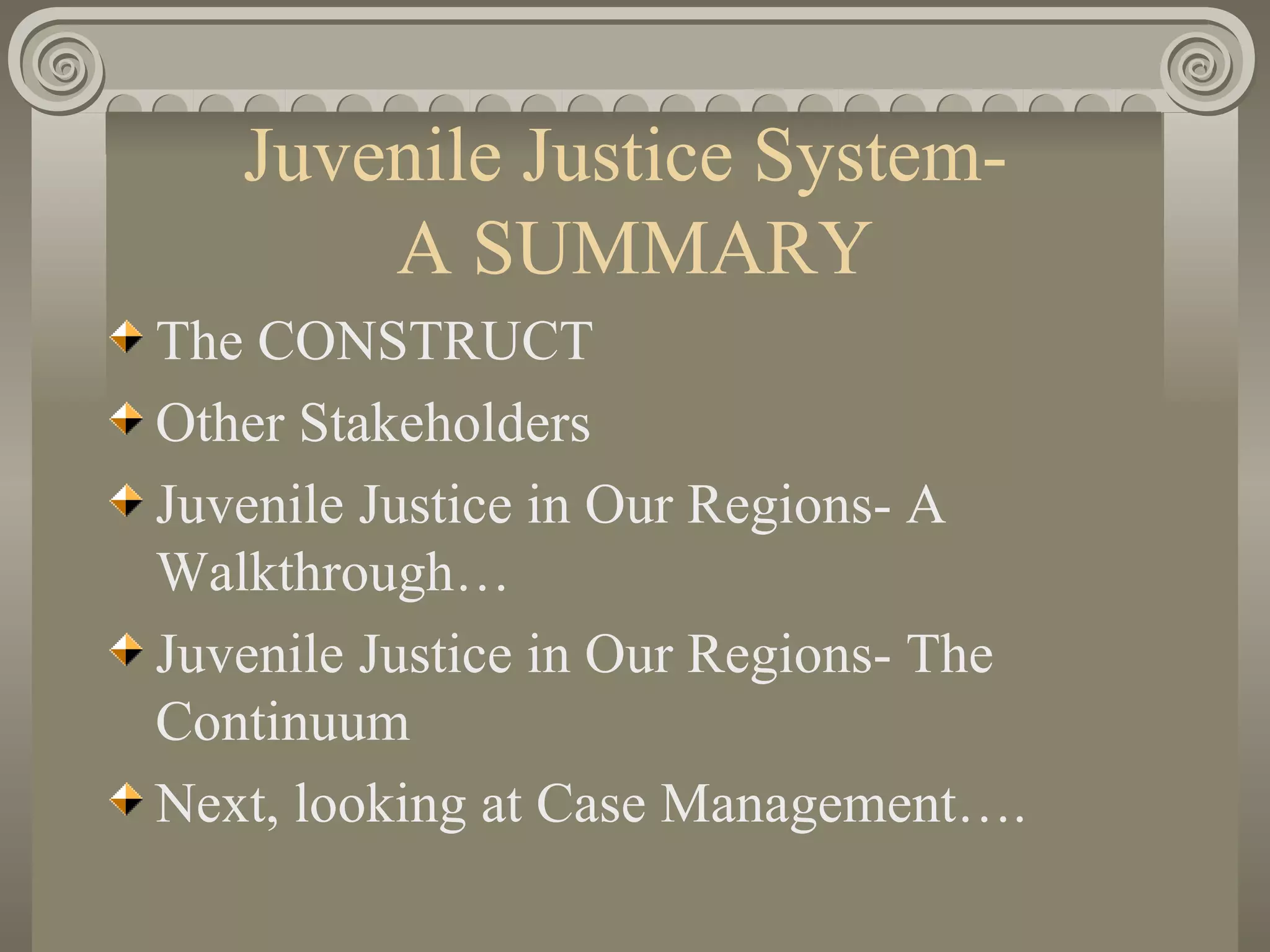 The juvenile justice system | PPT