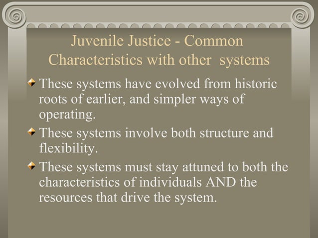 The juvenile justice system | PPT