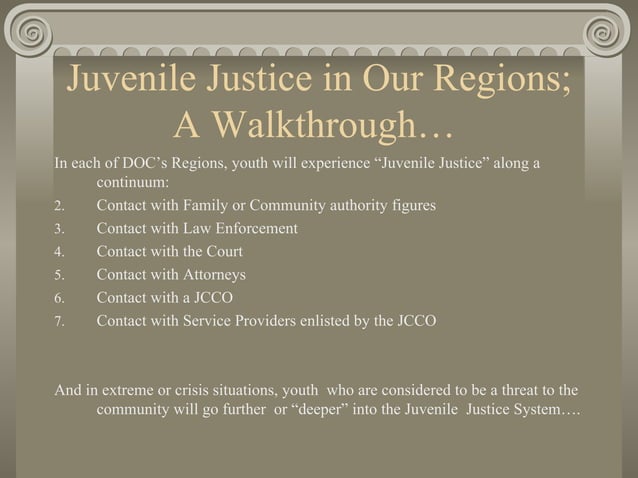 The juvenile justice system | PPT