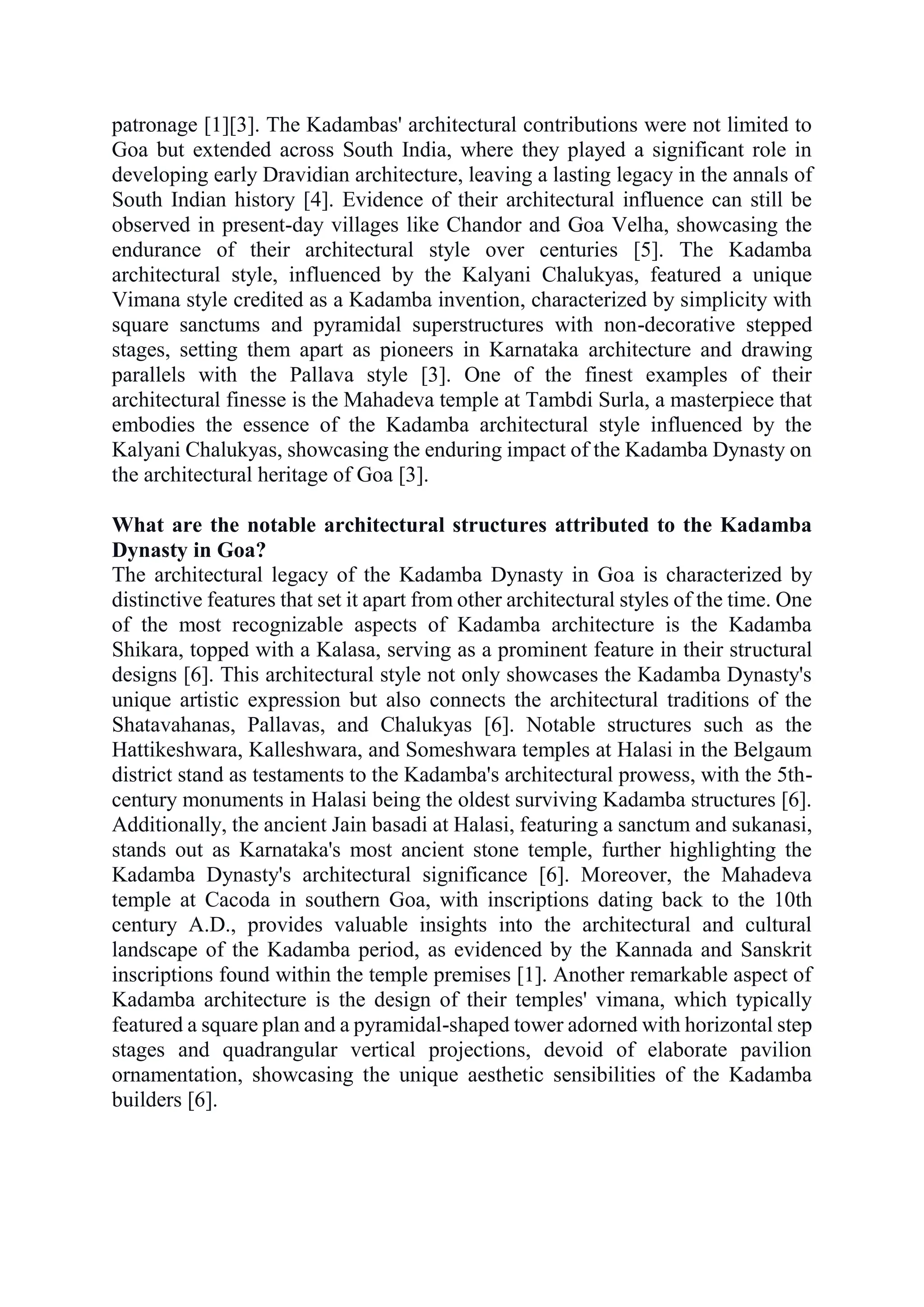 The Kadamba Dynasty of Goa: An In-Depth Examination of Their Legacy and ...