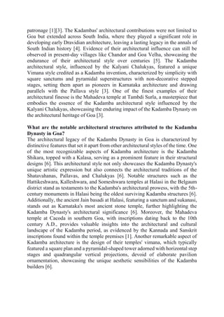 The Kadamba Dynasty of Goa: An In-Depth Examination of Their Legacy and ...