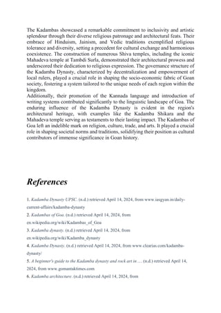 The Kadamba Dynasty of Goa: An In-Depth Examination of Their Legacy and ...