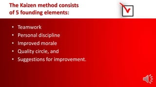 The kaizen methodology | PPTX