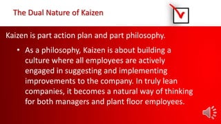 The kaizen methodology | PPTX