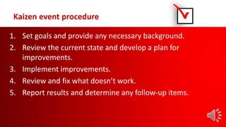 The kaizen methodology | PPTX