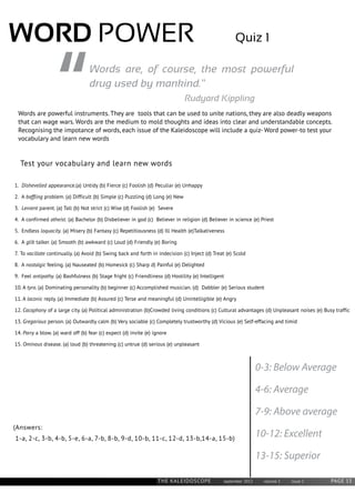 The kaleidoscope | PDF