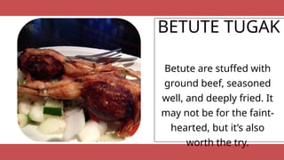 THE KAPAMPANGAN CUISINE the kapampangan cuisine.pptx