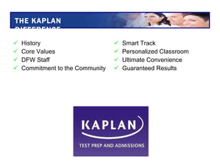 The Kaplan Difference | PPT