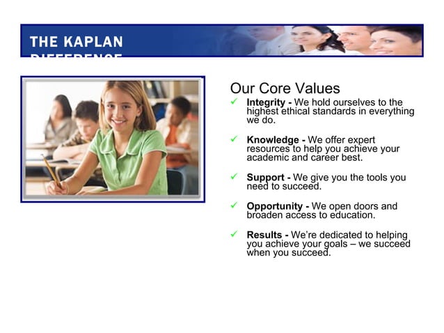 The Kaplan Difference | PPT