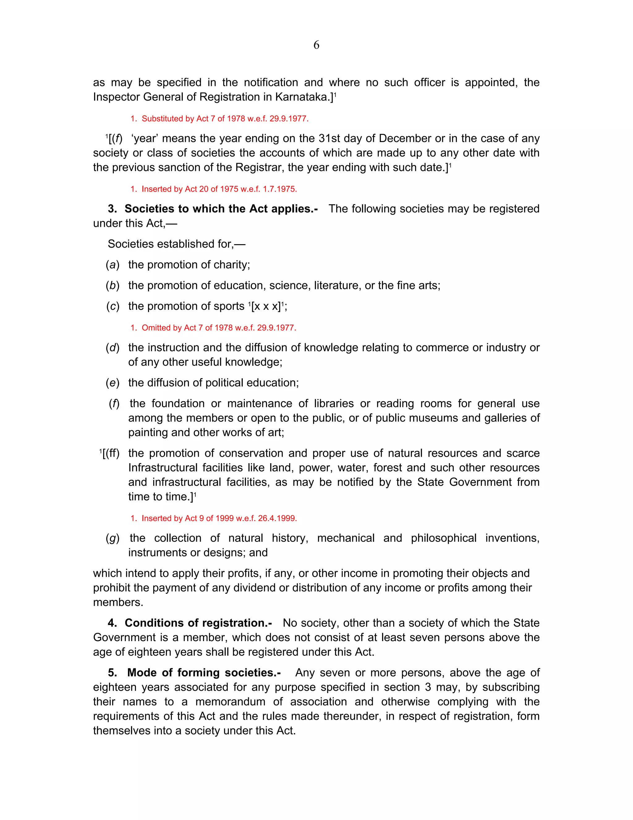 Apartment Management: The Karnataka Societies Registration Act, 1960 | PDF